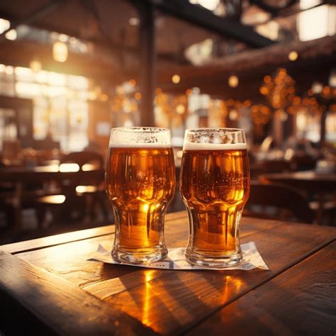 Premium Photo Glasses Of Different Types Of Craft Draught Beer On