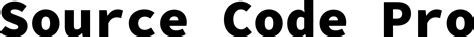 Source Code Pro Black Font