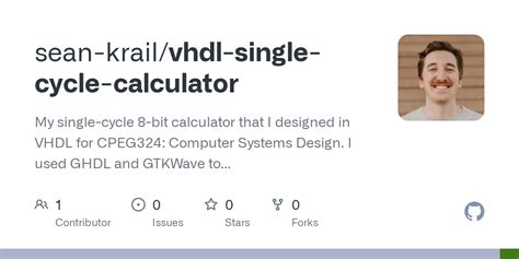 Github Sean Krailvhdl Single Cycle Calculator My Single Cycle 8 Bit Calculator That I
