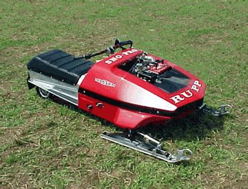 76 Rupp Sno Pro Red Vintage Snowmobile Historical Snowmobile