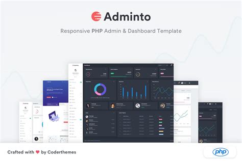 Adminto Php Admin Dashboard Template Adminto Is A Fully Featured