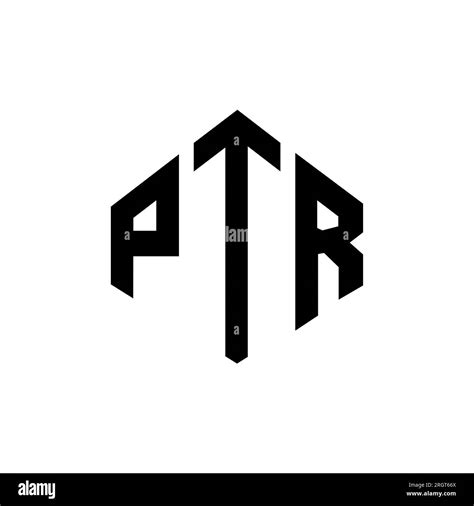 Ptr Letter Logo Design With Polygon Shape Ptr Polygon And Cube Shape