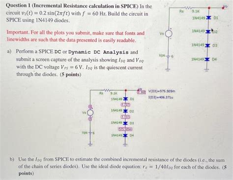 Solved C Perform A Spice Transient Analysis And Plot And