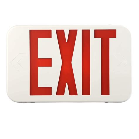 Buy SPECTSUN PACK LED Exit Sign With Battery Backup Red Exit Light Hardwired Exit Sign V