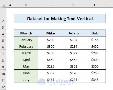 How To Make Text Vertical In Excel 2 Easy Ways ExcelDemy