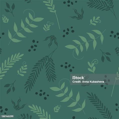 녹색 꽃과 매끄러운 패턴을 남깁니다 종이 커버 패브릭 페이징 및 기타 사용자를 위한 현대적인 추상 설계 0명에 대한 스톡 벡터 아트 및 기타 이미지 Istock