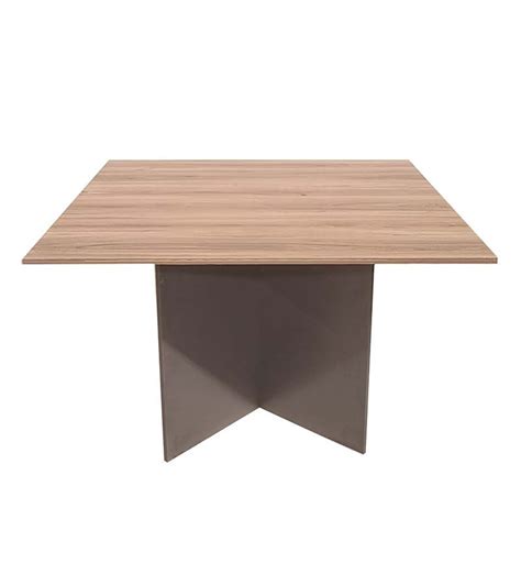 Cardiff Conference Table Square 120cm Sahara And Storm Grey