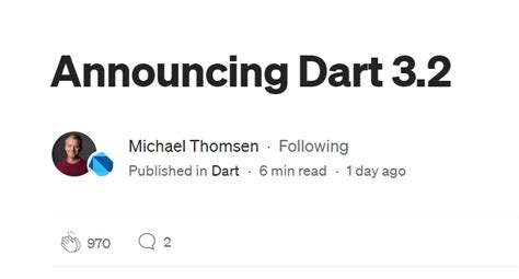 Announcing Dart 32 日本語訳 │flutter Salon