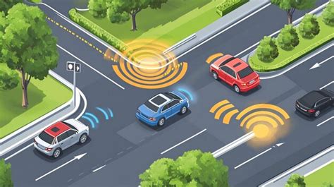 Wireless Communication Network Of Vehicle Premium Ai Generated Image