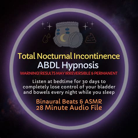 Total Nocturnal Incontinence Abdl Hypnosis And Asmr Hypnocats Abdl And Diaper Training Hypnosis