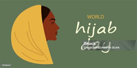 세계 히잡의 날 2월 1일 히잡을 쓴 무슬림 여성 머리 스카프에 여자의 벡터 그림 2월에 대한 스톡 벡터 아트 및 기타 이미지 2월 Muslim Brotherhood