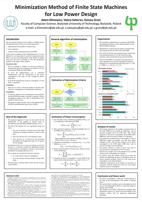 Pdf Minimization Method Of Finite State Machines For Low Power Design