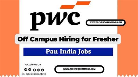 Pwc Off Campus Drive 2025 For Mba Specialist Tech Program Mind