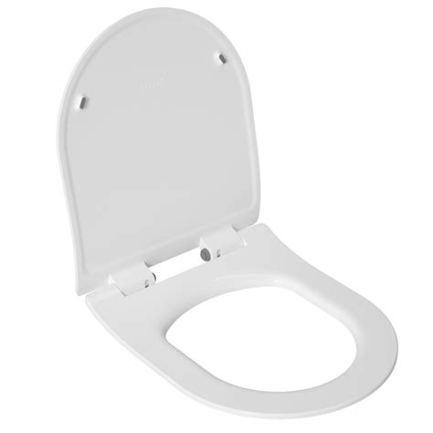 Капак Blaze Slim бавнопадащ Soft Close от дуропласт с метални крепежи Санитарен фаянс и