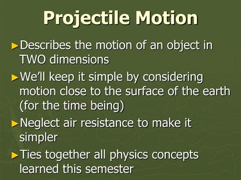 PPT Projectile Motion PowerPoint Presentation Free Download ID 2592852
