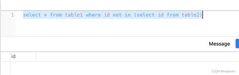 SQL中not in的一个坑 not in 踩坑 CSDN博客