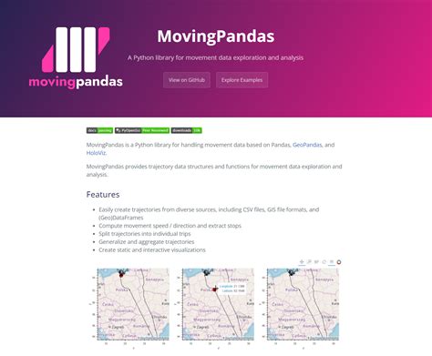 New Movingpandas Website Free And Open Source Gis Ramblings