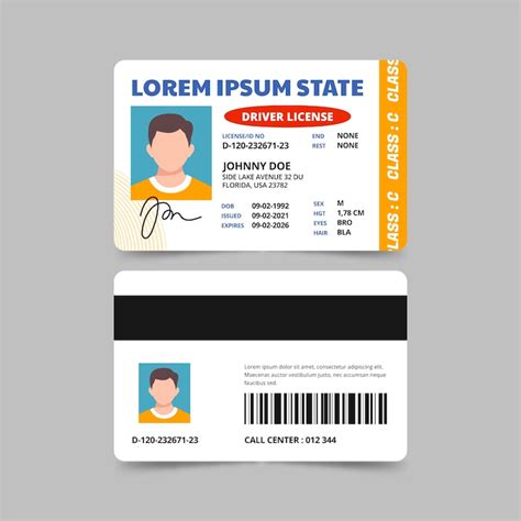 Florida Id Card Template Photoshop Page 4 Free Customizable