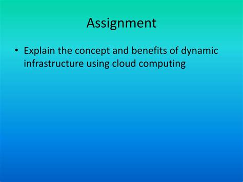 Cloud Computing 5 Cloud And The Dynamic Infrastructure Ppt Free
