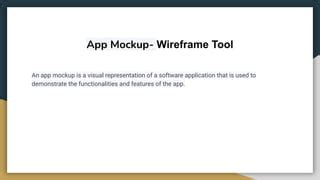 App Mockup Wireframe Tool Pdf