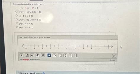Solved Solve And Graph The Solution Set Chegg Com