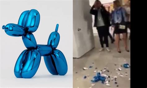 관객 실수로 산산조각 난 5500만원 풍선개 작품 주변 반응은 오히려 환호 오펀 디스커스