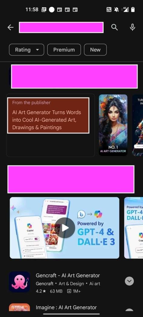 Android Some Apps Display A Short Description Along With The Screenshots Stack Overflow