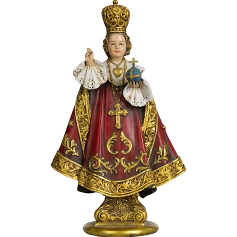 Niño Jesús De Praga Estatua Artesanal Val Gardena Dolfi