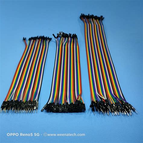 สายไฟ สายแพร จั้มบอร์ด ทดสอบวงจร 1ชุด 40 เส้น สายเสียบบอร์ด Arduino ไมก