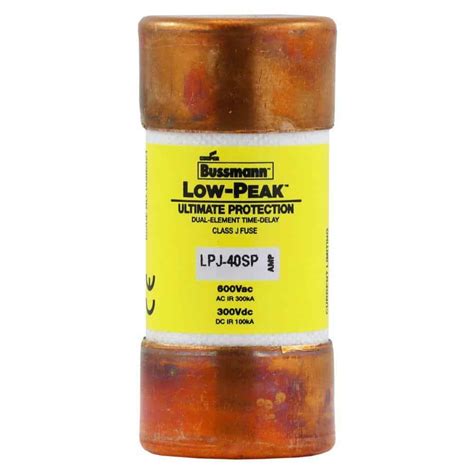 Lpj 40sp Bussmanneaton Fuse Class J 40a 600v Td