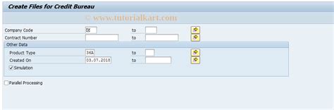 FN CBR PROCESS SAP Tcode Create Files For Credit Bureau