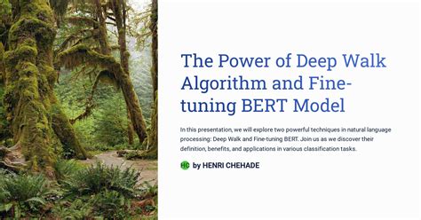 the power of deep walk algorithm and fine tuning bert model
