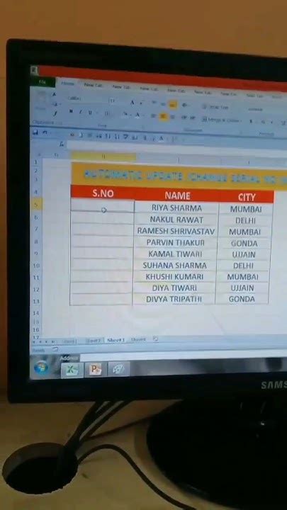 Ms Excel Short Trick 👆🏻 Trending Viral Excel Exceltricks Shorts