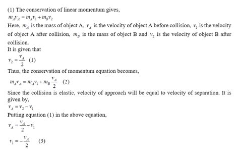Answered Object B Is At Rest When Object A Bartleby
