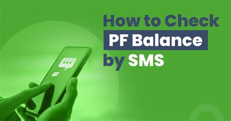 How To Check Your PF Balance By SMS