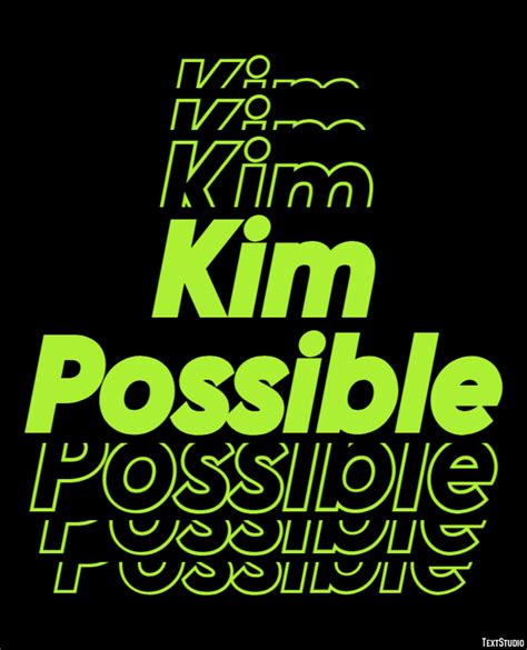 Kim Possible Text Effect And Logo Design Cartoon