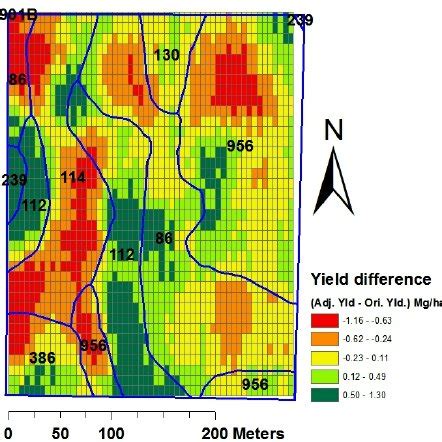 Spatial Component Of Yield Map Obtained By Difference Download Scientific Diagram