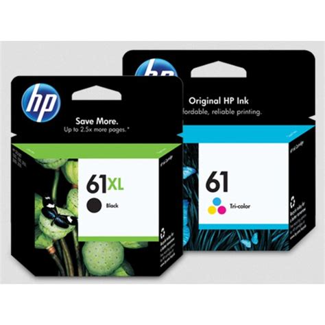 Hp 61 Blacktri Color Hp 61 Xl High Yield Black 61 Combo Original Ink