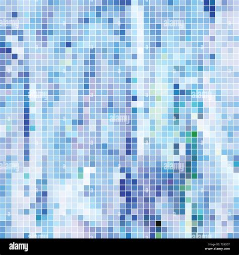 Abstract Vector Square Pixel Mosaic Background Blue Stock Vector Image And Art Alamy