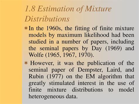 ppt applying finite mixture models powerpoint presentation free