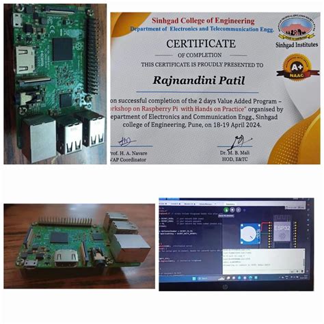 Rajnandini Patil On Linkedin Electronics Raspberrypiworkshop Sinhgad