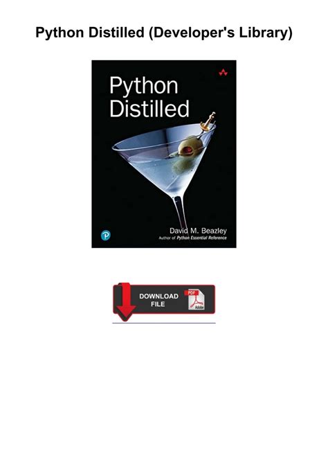 Pdfdownload Python Distilled Developers Library