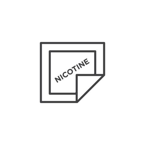 Nicotine Patch Icon Set Tobacoo Medical Smoking Vector Image