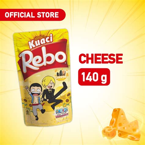 Jual Rebo Kuaci X One Piece Bundling 3 Pcs Rasa Cheese Milk 140 Gram And Green Tea 70 Gram