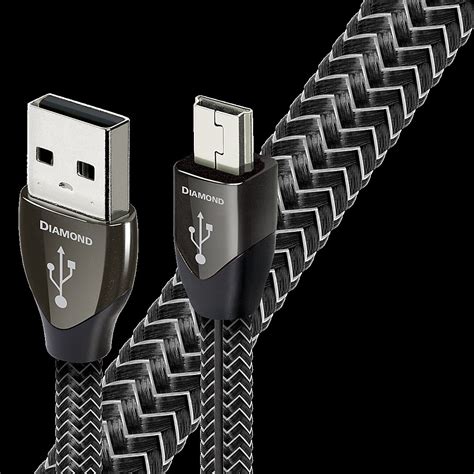 Audioquest 25 Usb A To Mini Usb Cable Blackgray 65 091 12 Best Buy