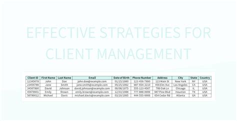 Free Client Management Templates For Google Sheets And Microsoft Excel Slidesdocs
