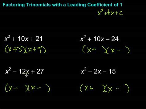 How To Factor A Quadratic Equation With Leading Coefficient Greater Than One Tessshebaylo