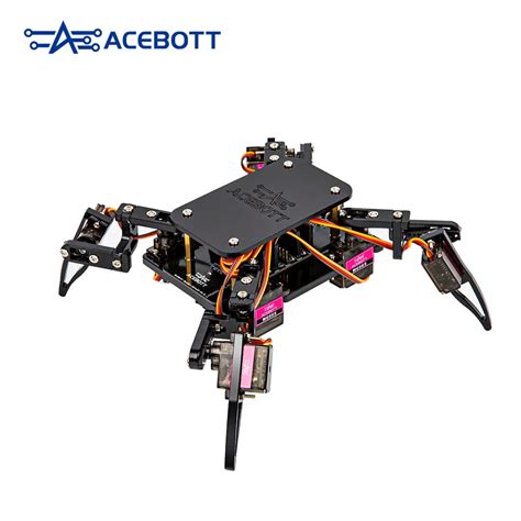 Acebott Quadruped Bionic Spider Robot Kit Esp8266 With Arduino Ide And Acecode Scratch Otronic