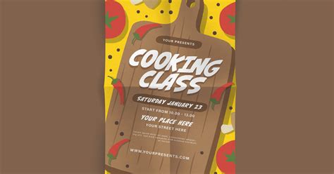 Cooking Class Flyer Print Templates Ft Class And Cooker Envato