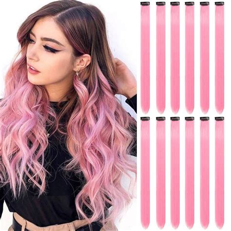 Brown Hair With Pink Peekaboos